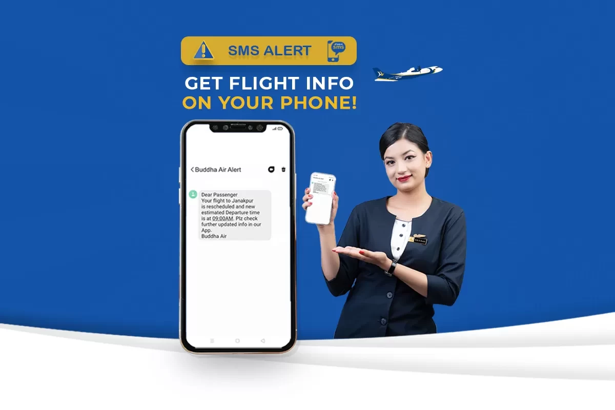 SMS Alert Services | Buddha Air